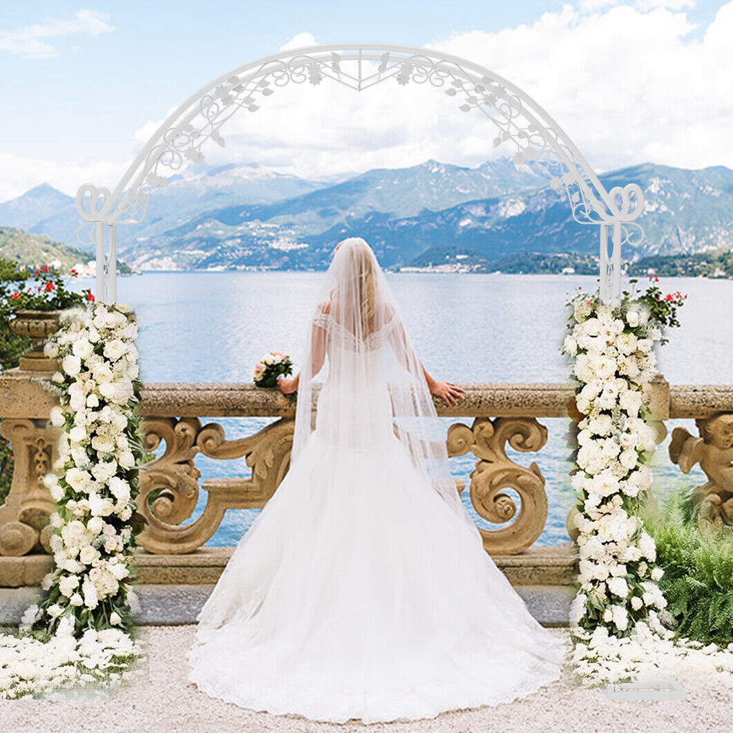 Curved Elegant Metal Wedding Arch Archway Stand – Weddingandparty